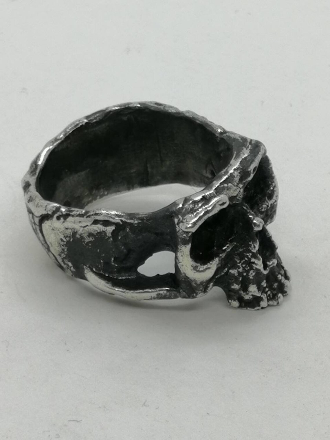 Anello Teschio, Anello Teschio, Anello Gotico, Argento Sterling ...
