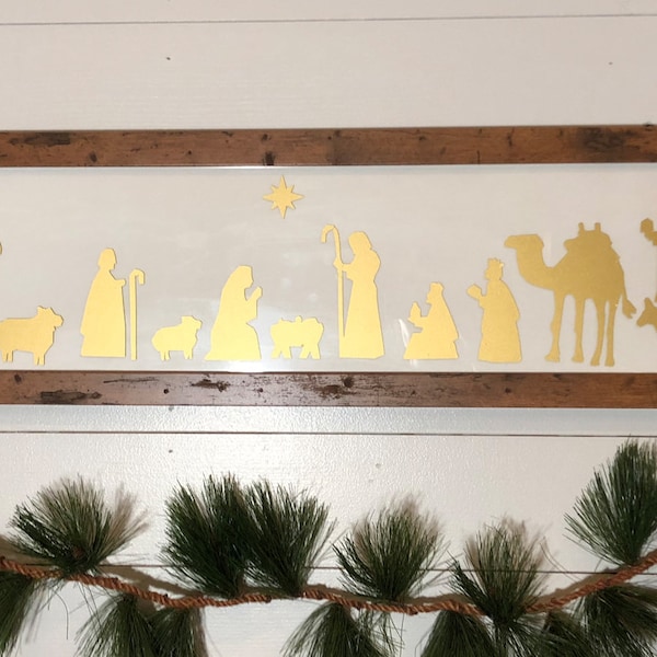 Vinyl Nativity - Etsy