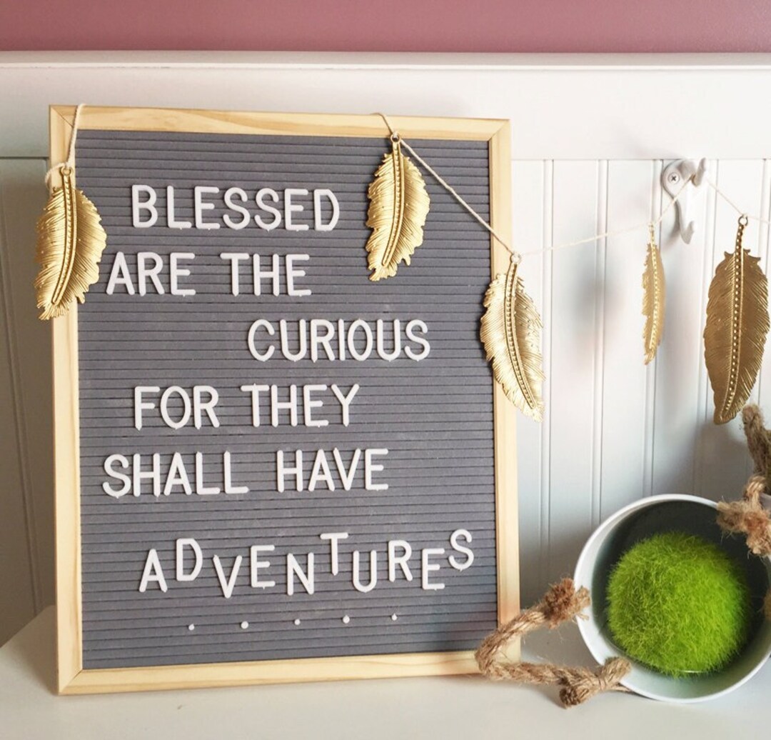 Felt Letter Board With White Letters Black or Gray Letter Board Back to ...