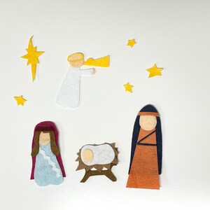 Felt Nativity Story Pieces Felt Board Stories Sunday School - Etsy