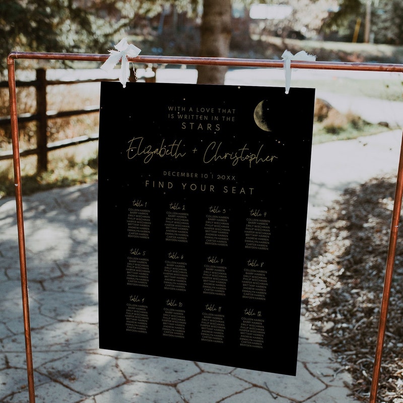 Diy Seating Chart - Etsy