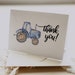 Blue Tractor Thank You Card New Holland Folded Thank You | Etsy