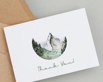 Adventure Thank You Card - Etsy