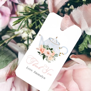 Tea Party Tags, Tea Party Favors, Tea Party Favor Tag, Bridal Tea Party ...