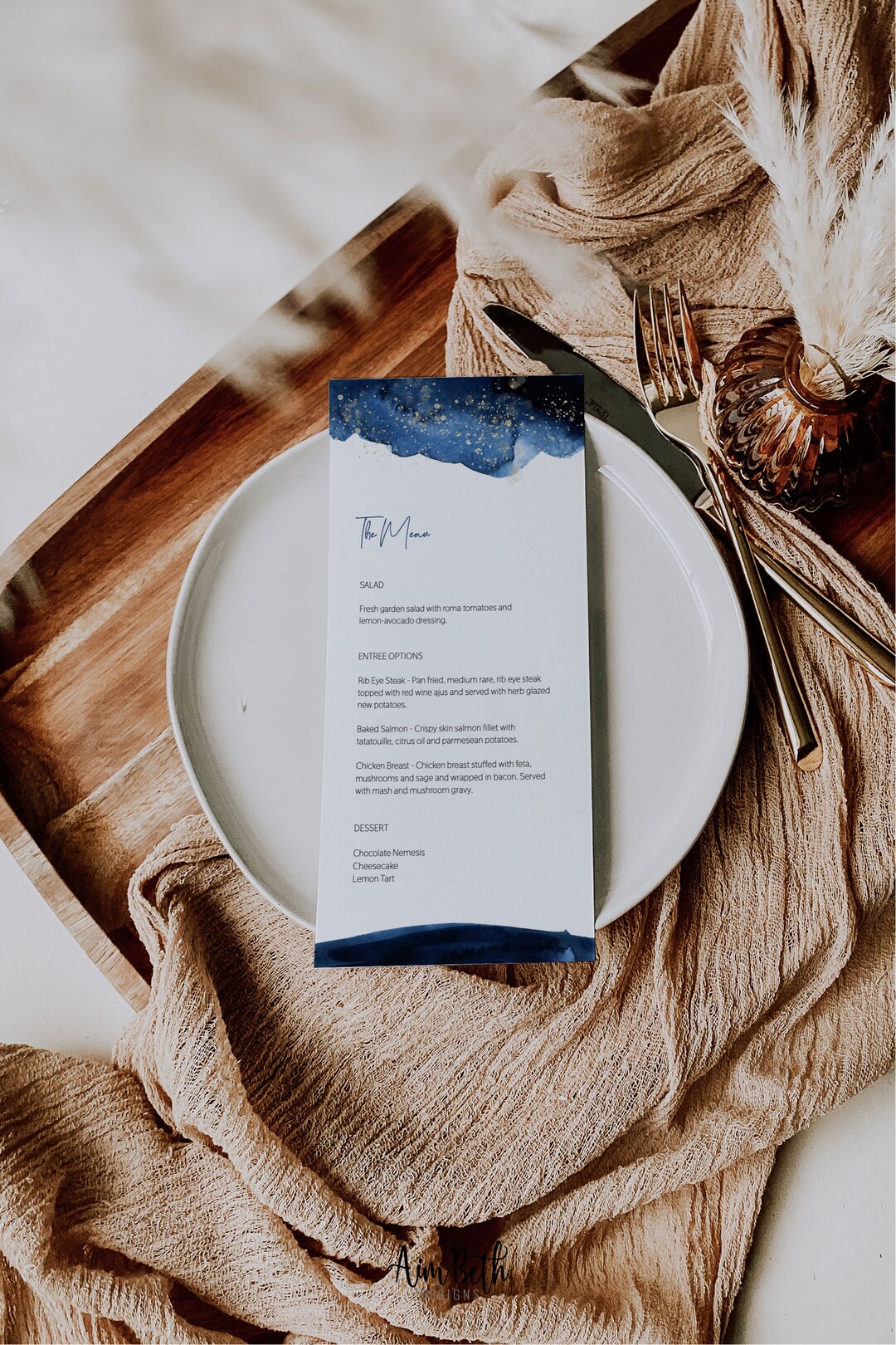 Celestial Wedding Menu, Galaxy Starry Night Constellation Wedding Menu ...