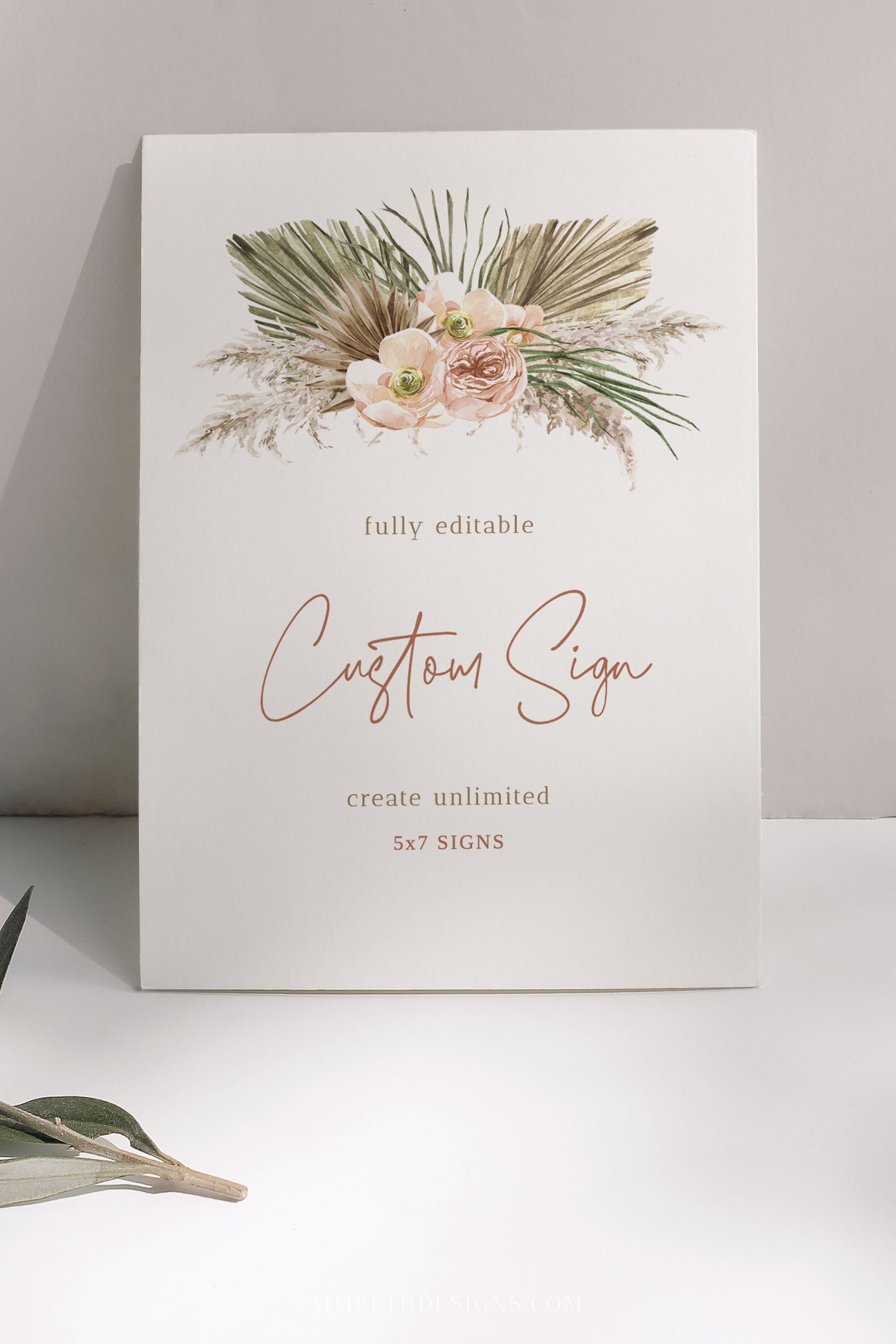 Templates Invitations & Announcements peach earthy shower signs #139 ...