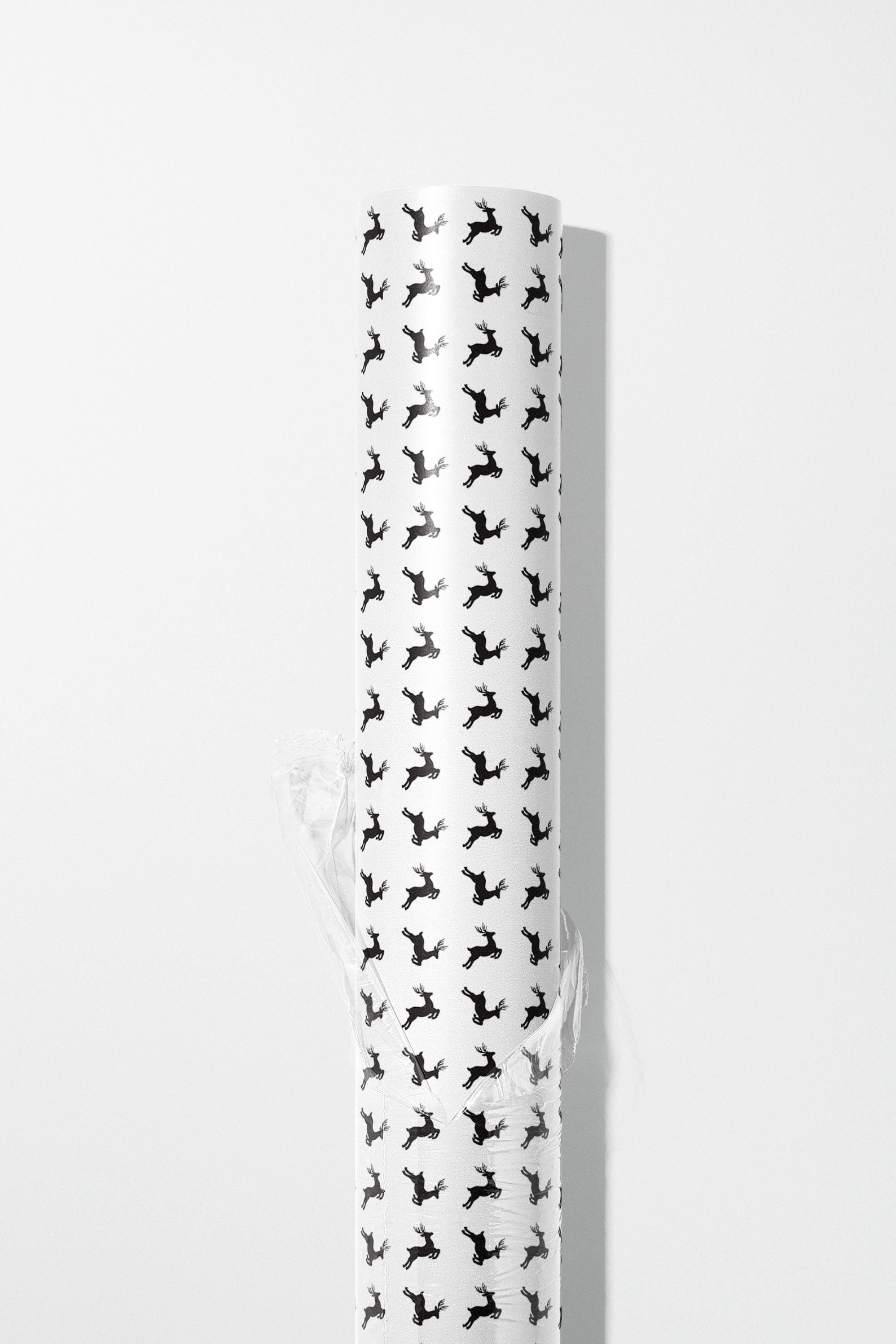 Black and White Christmas Wrapping Paper Reindeer Gift Wrap | Etsy