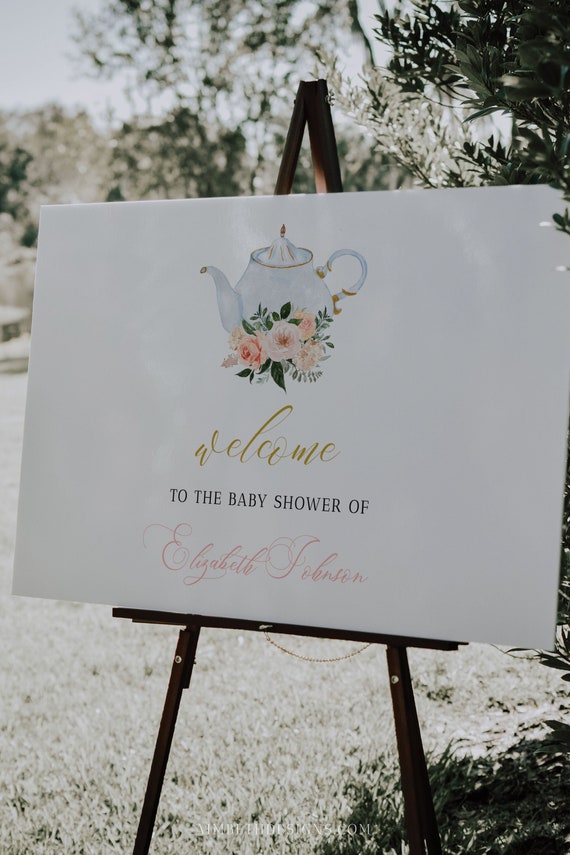 Garden Tea Party Welcome Sign Tea Party Sign Tea Party - Etsy