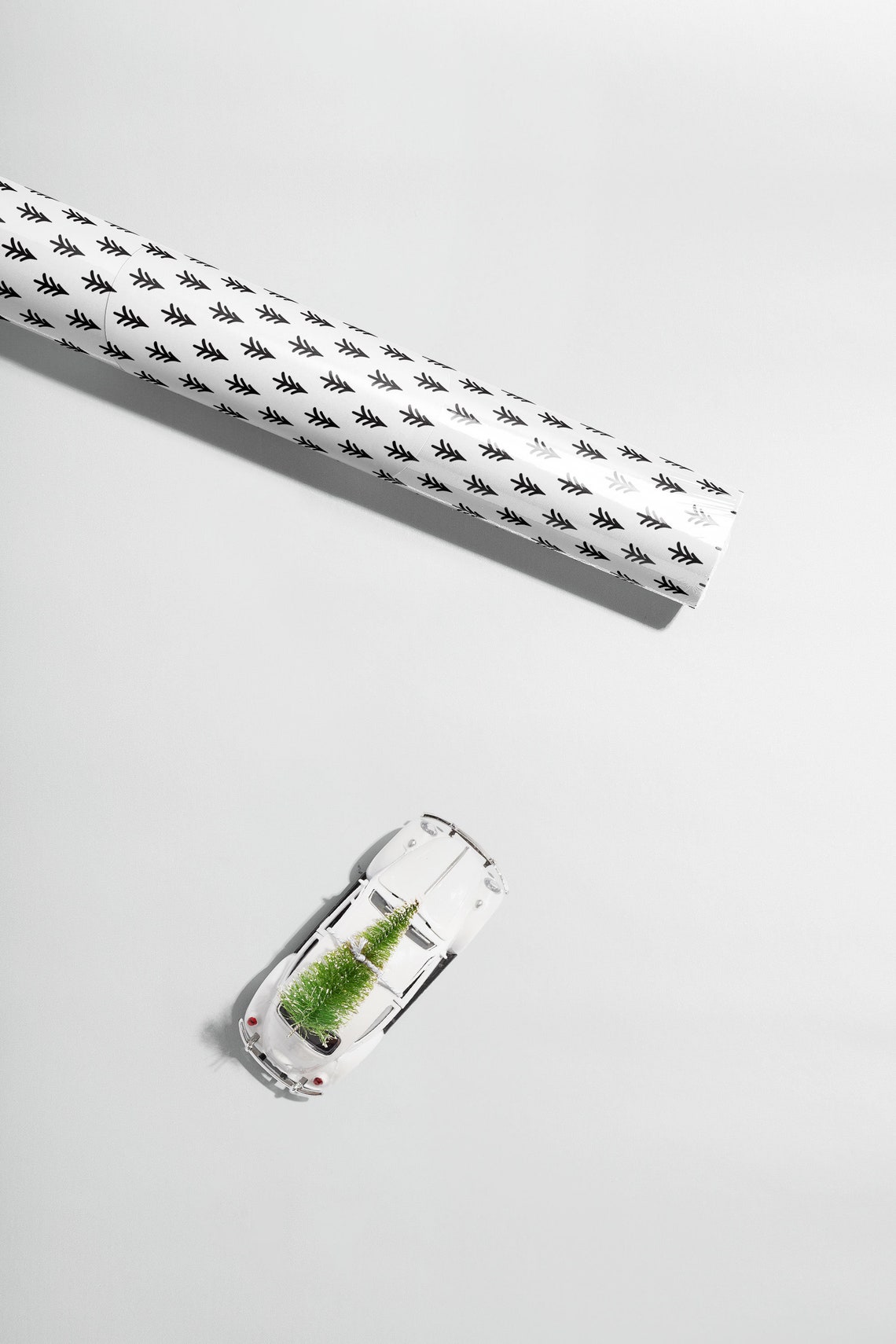 Christmas Tree Wrapping Paper Modern Christmas Gift Wrap | Etsy