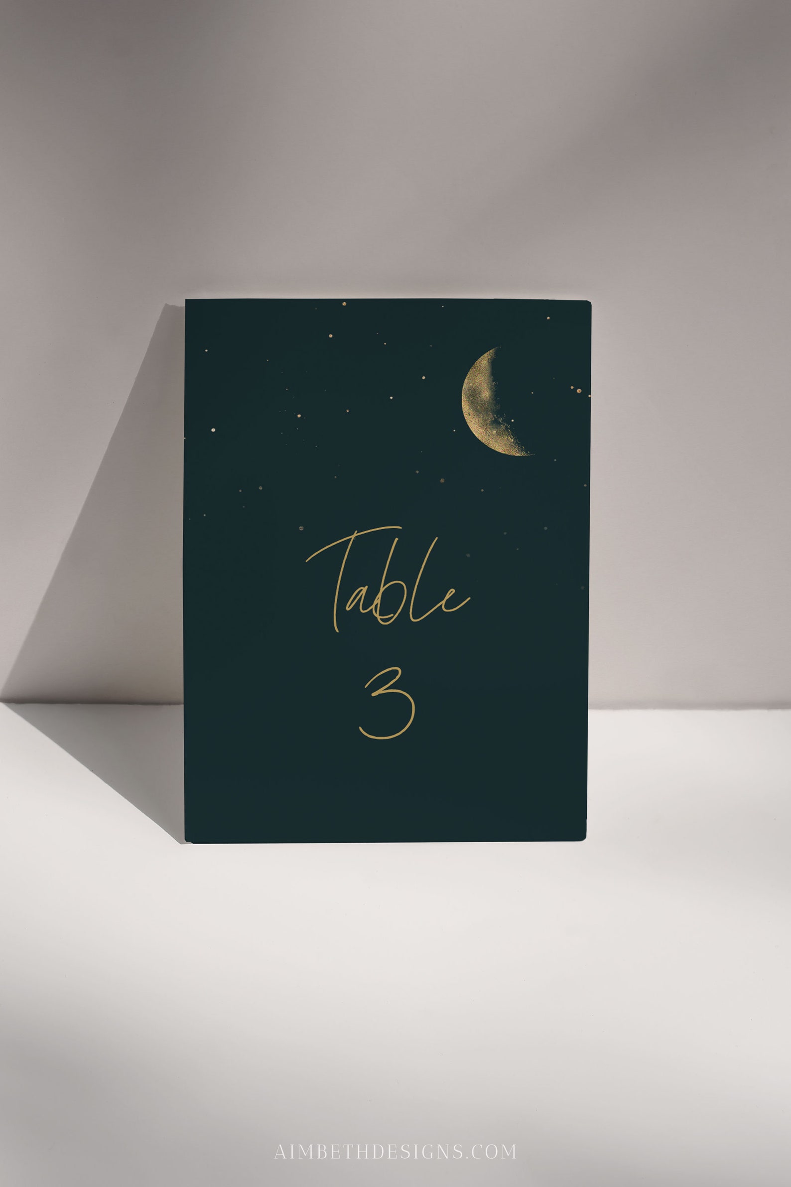 Wedding Table Number Starry Night Wedding Table Numbers | Etsy