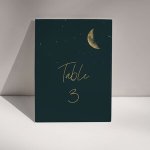 Wedding Table Number, Starry Night Wedding Table Numbers, Galaxy ...