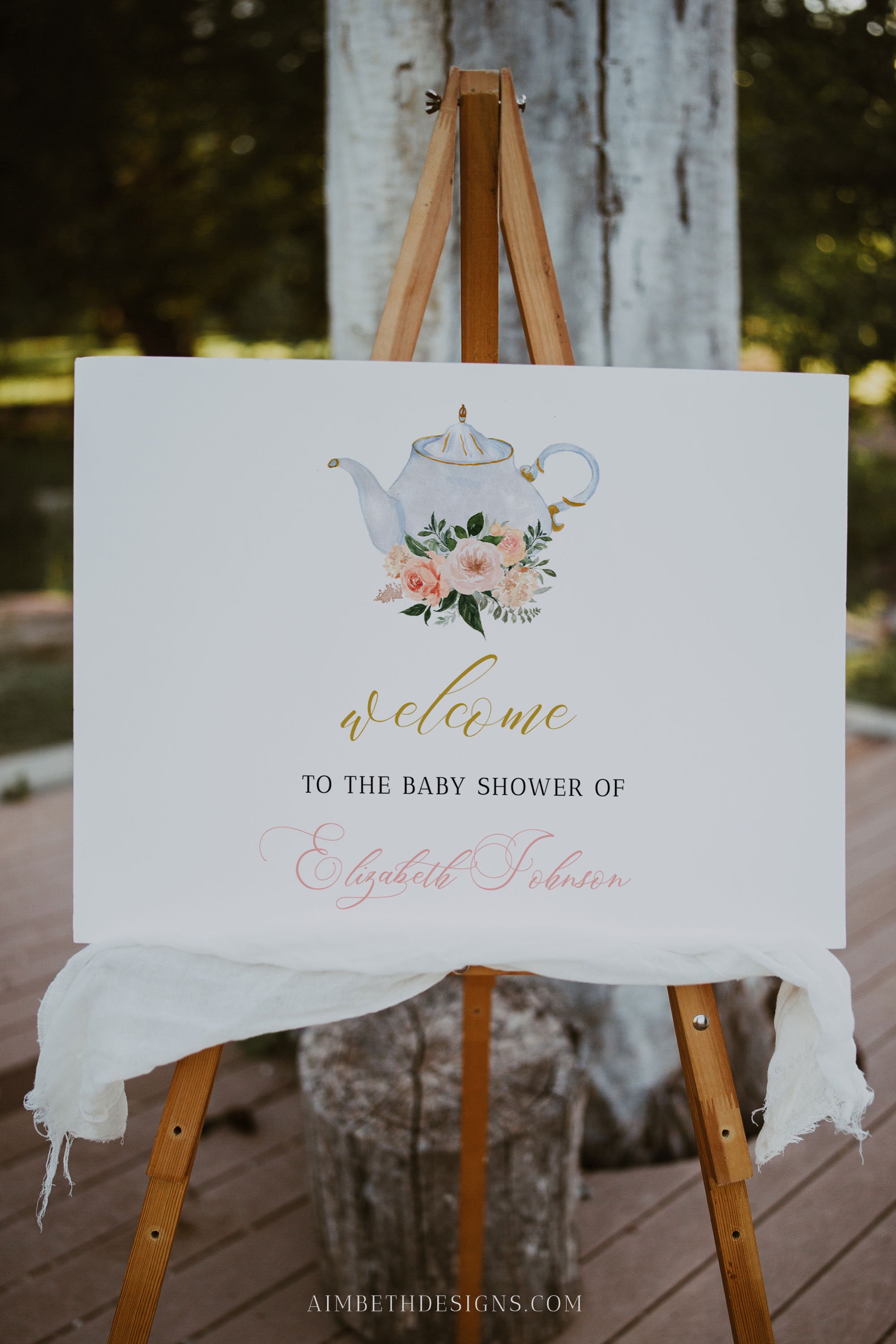 Garden Tea Party Welcome Sign Tea Party Sign Tea Party - Etsy