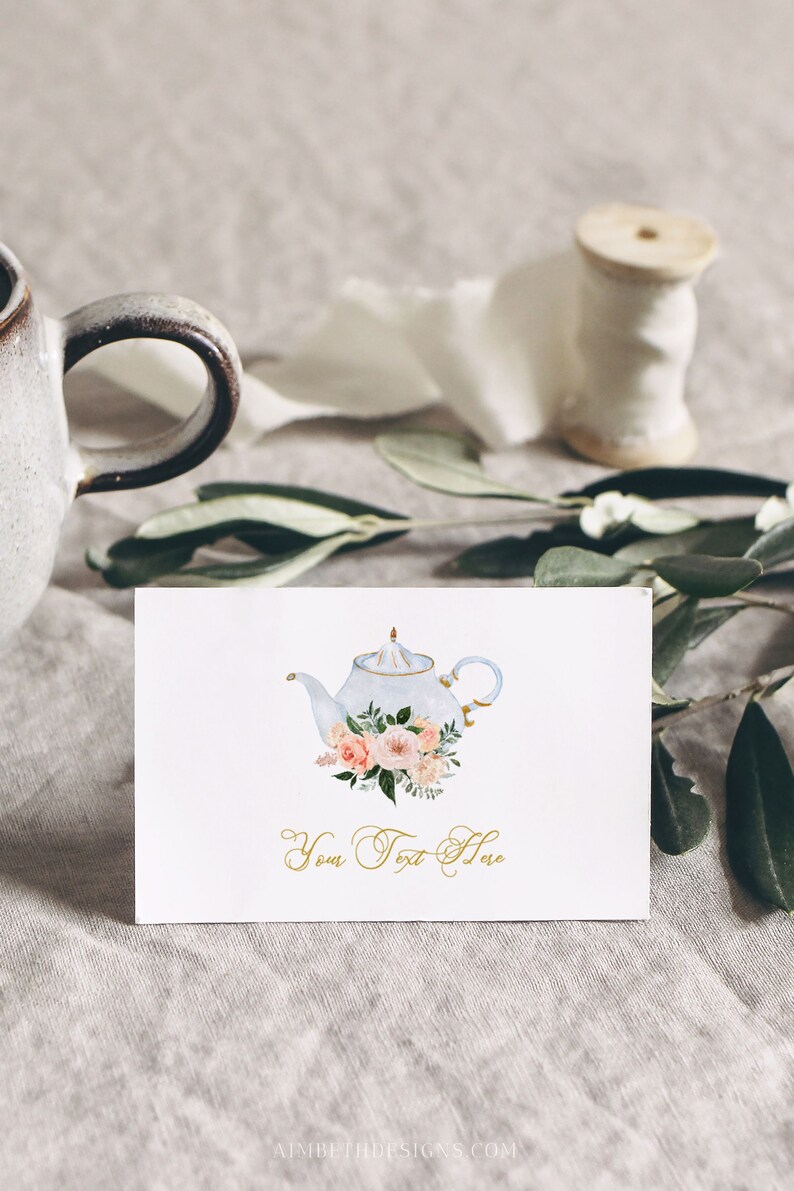 Tea Party Food Cards Tea Food Labels Tea Party Birthday | Etsy