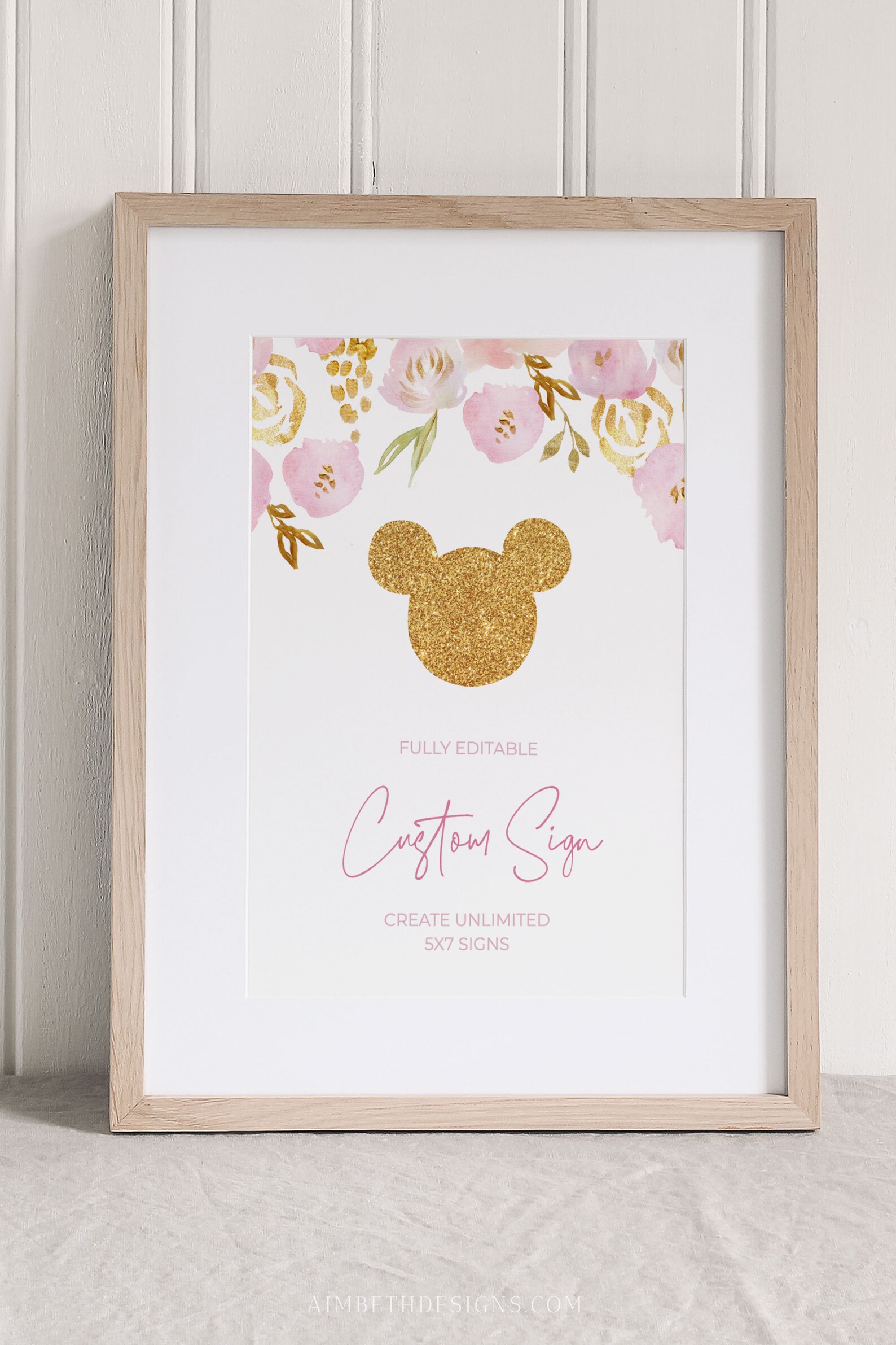 Minnie Mouse Customizable Signs Minnie Mouse Birthday Decor | Etsy