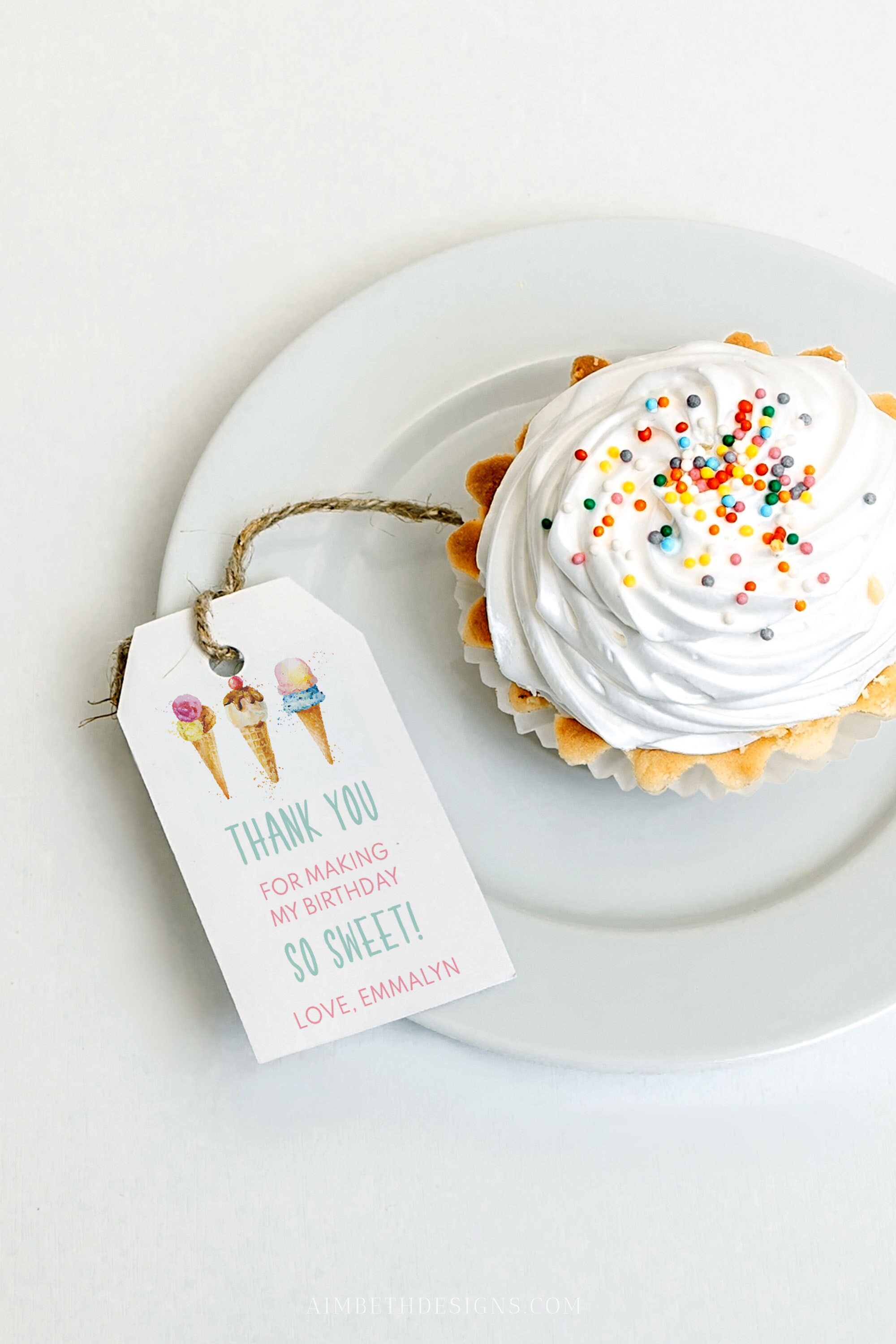 Ice Cream Favor Tags Ice Cream Birthday Party Tags Ice Cream | Etsy