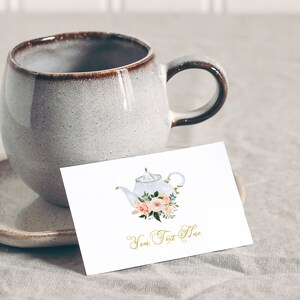 Tea Party Food Cards, Tea Food Labels, Tea Party Birthday Buffet Labels ...