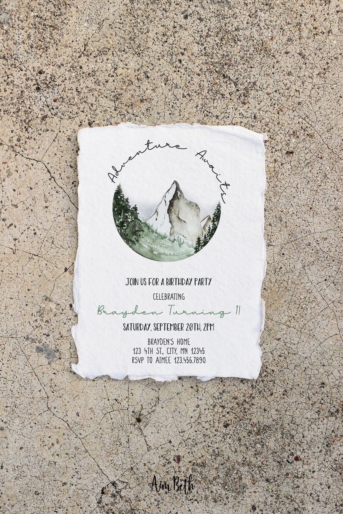 Adventure Awaits Birthday Party Invitation Template Adventure | Etsy