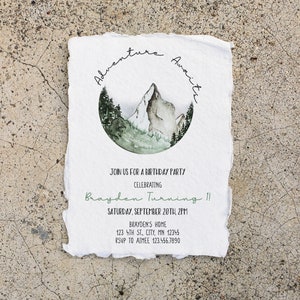 Adventure Awaits Birthday Party Invitation Template, Adventure Birthday ...