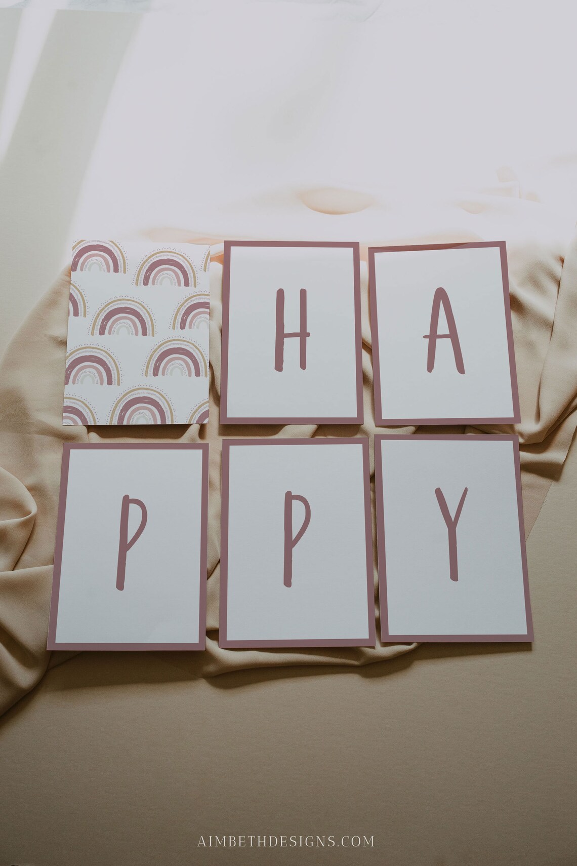 Boho Rainbow Birthday Banner Boho Rainbow Birthday - Etsy