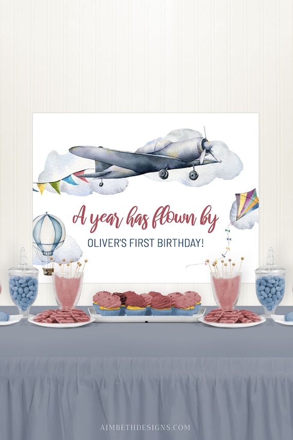 Airplane Backdrop Airplane Birthday Backdrop Airplane - Etsy