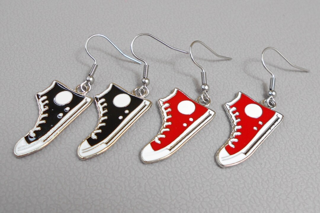 Converse All-stars, Chuck Taylor's, High Top Tennis Shoes Earrings ...