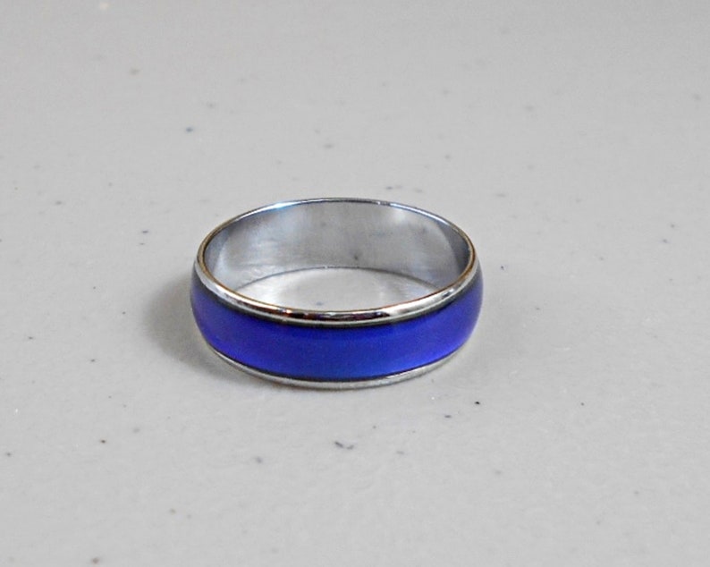 Retro Vintage Mood Ring Stainless Steel Color Chart Included - Etsy