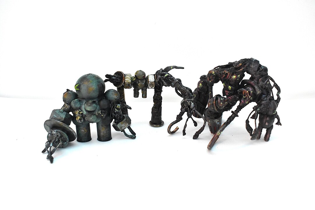 The Obsolete, Mini Robot Figurines, Hand-painted 3d-printed Collectible ...
