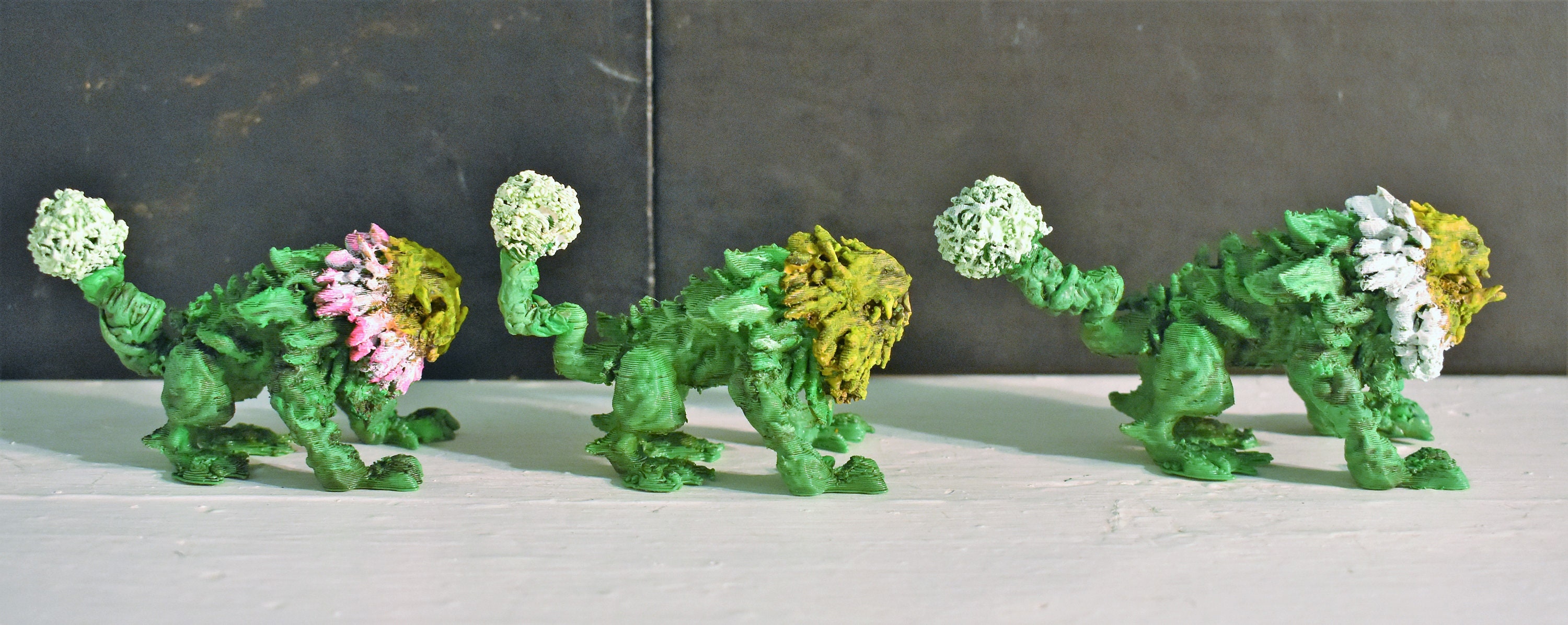 Dandelions, Mini Monster Figurines, Hand-painted 3d-printed Collectible ...
