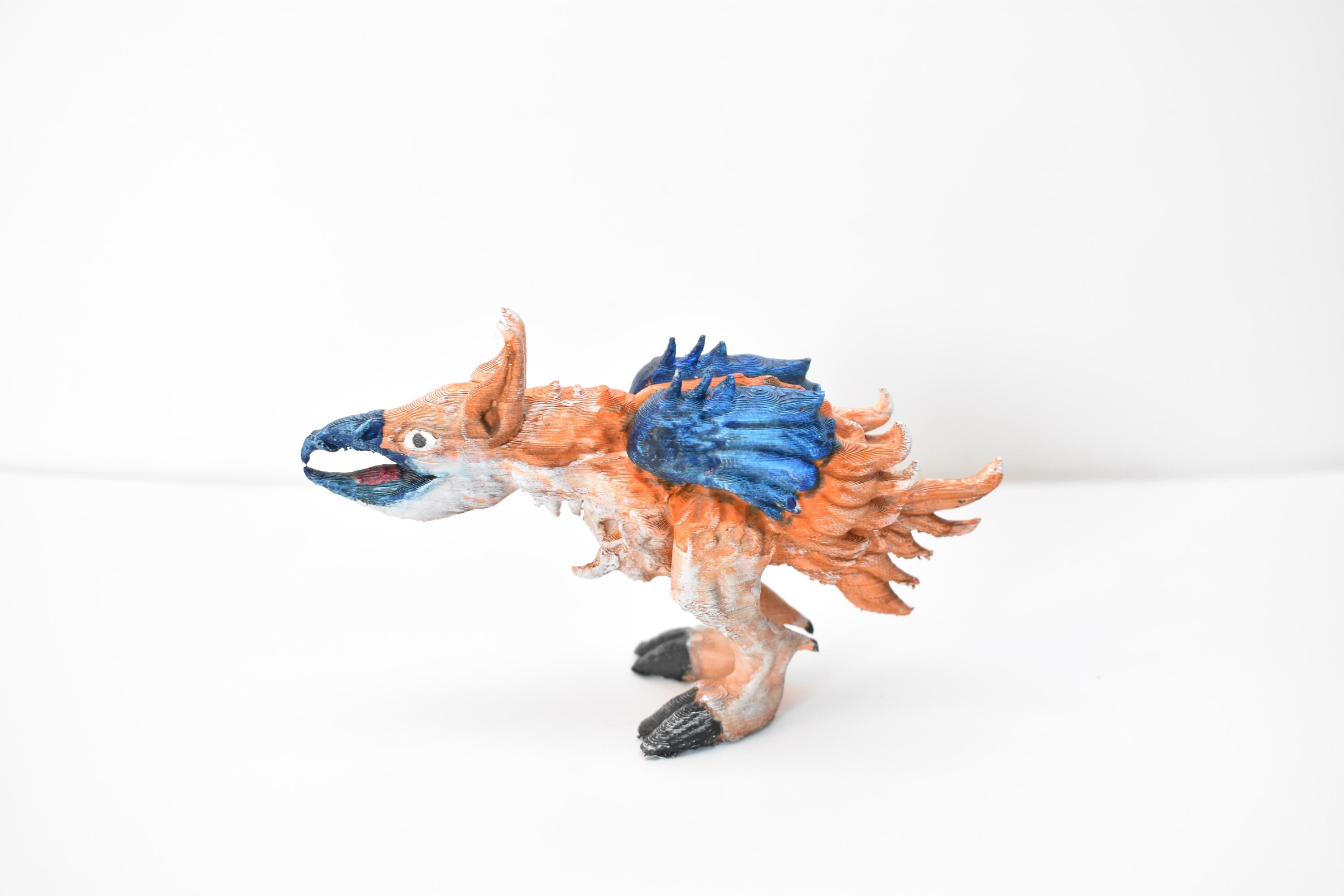 Ostrice, Mini Medieval Ostrich Figurine, Hand-painted 3d-printed ...