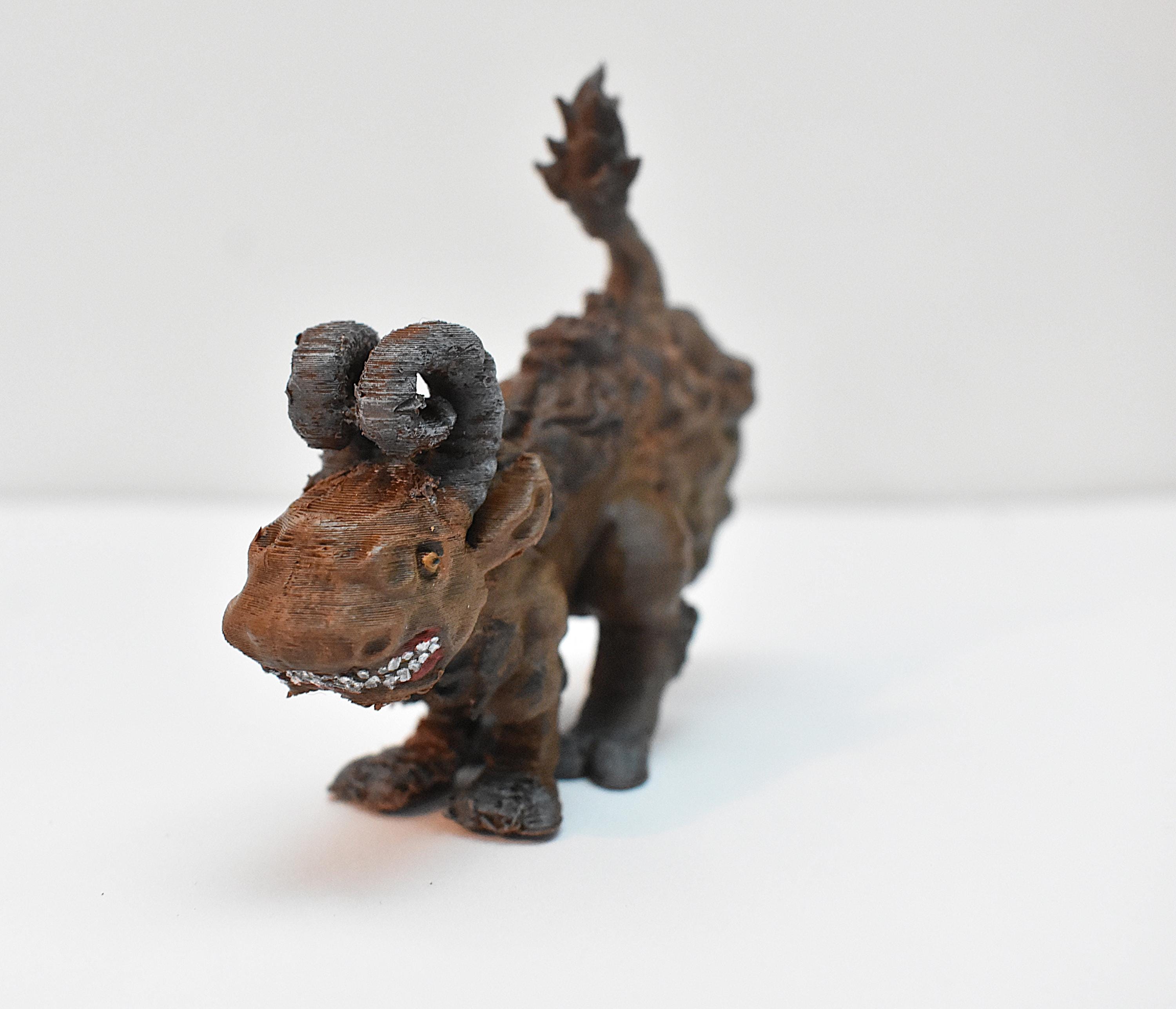 Bonnacon, Mini Medieval Monster Figurine, Hand-painted 3d-printed ...