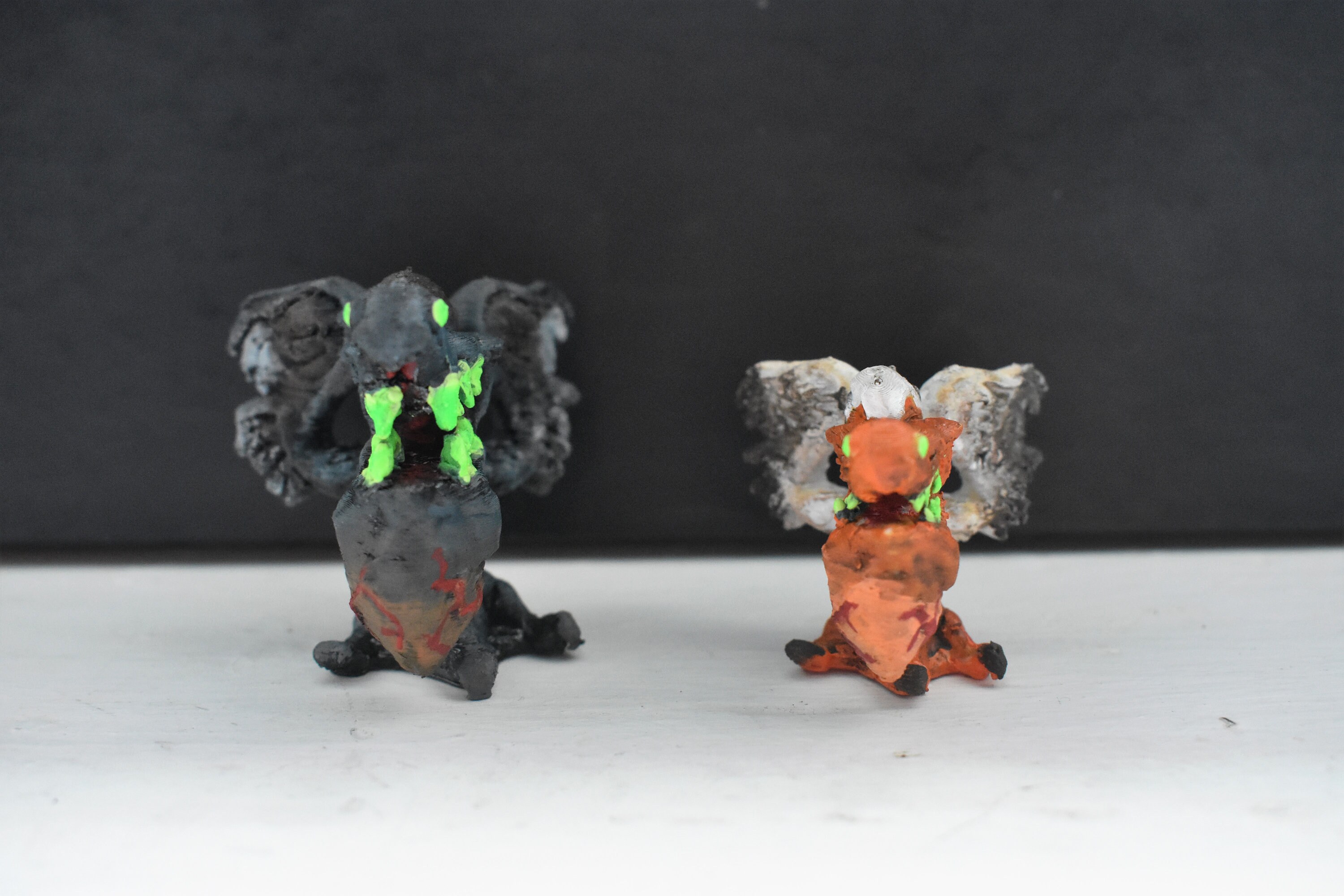 Pelican Eels, Mini Monster Figurines, Glow in the Dark, Hand-painted 3d ...