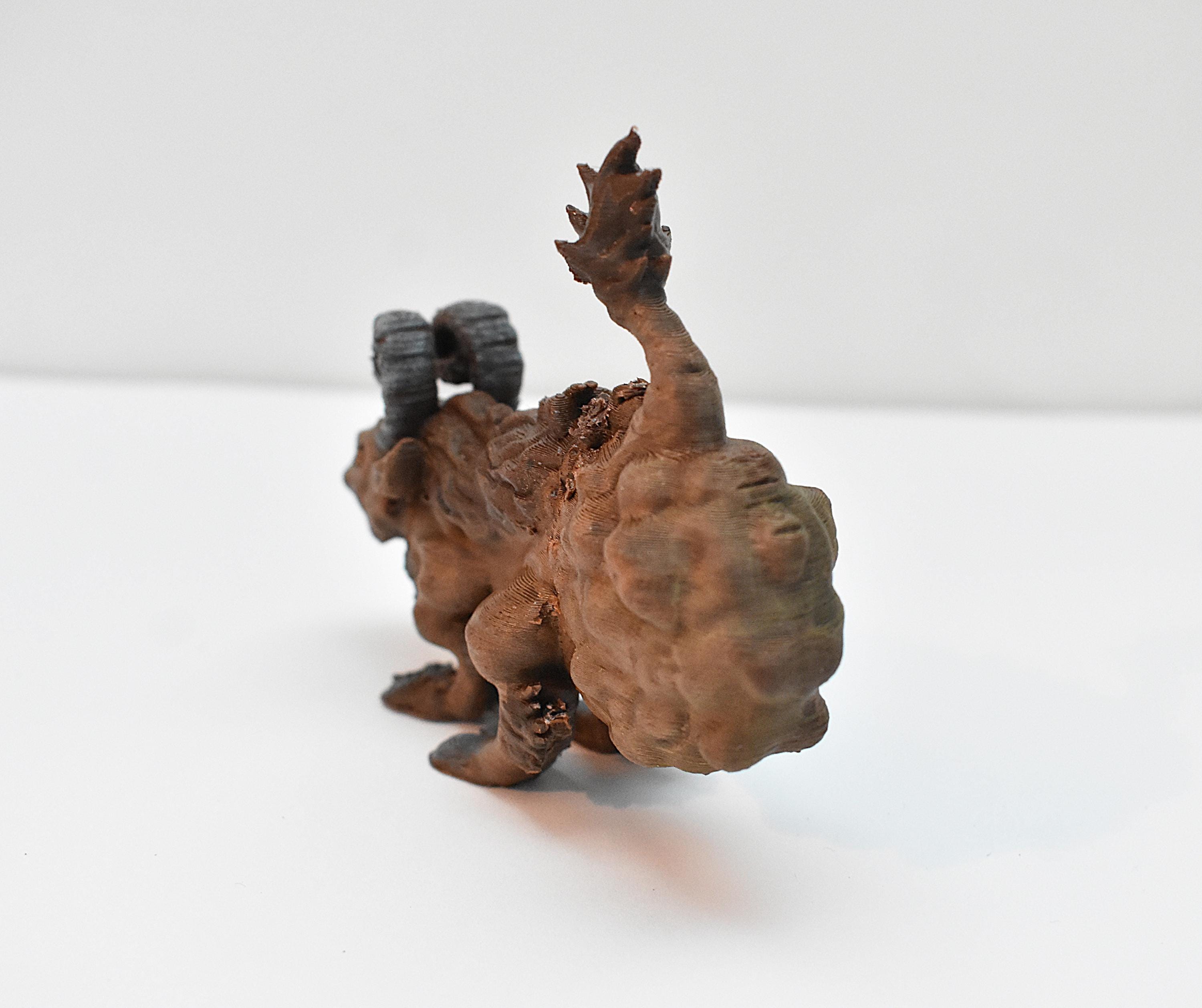 Bonnacon, Mini Medieval Monster Figurine, Hand-painted 3d-printed ...