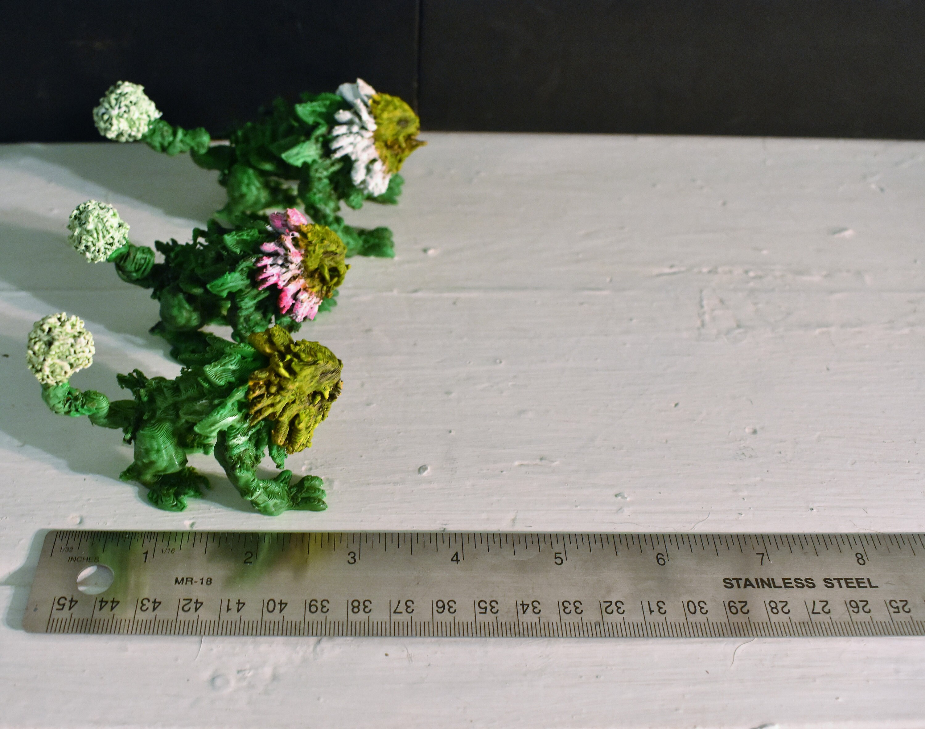 Dandelions, Mini Monster Figurines, Hand-painted 3d-printed Collectible ...
