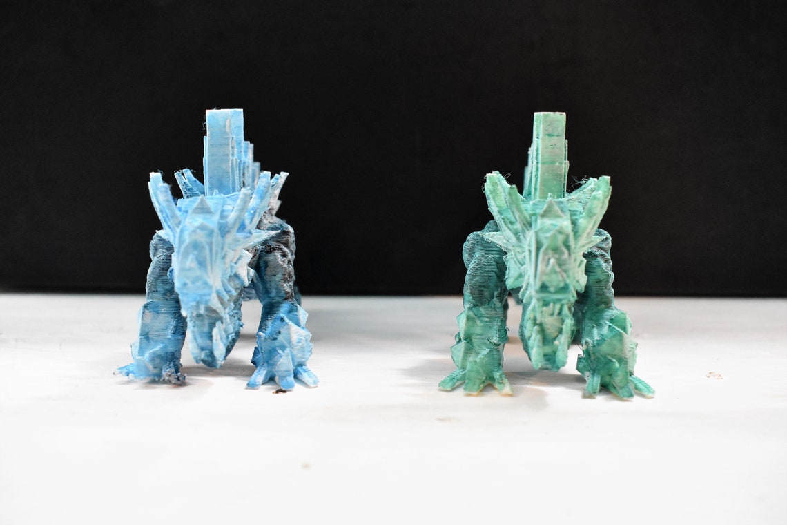 Ice Lizards, Mini Dragon Figurines, Fantasy Miniatures, Hand-painted 3d ...