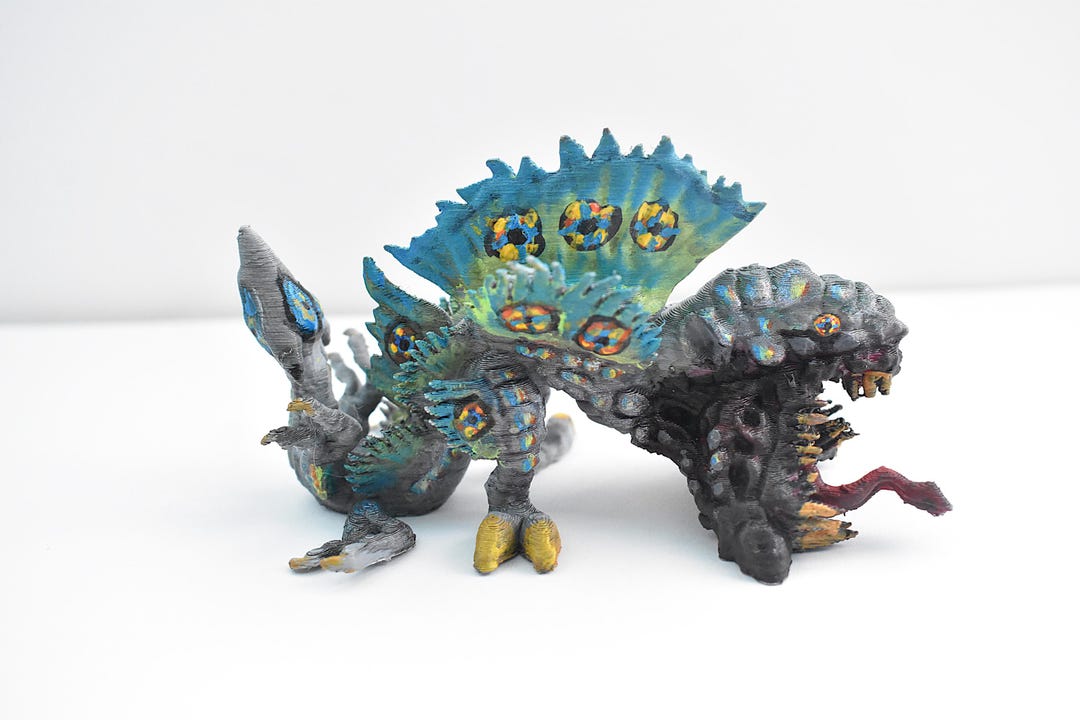 Scitalis, Mini Medieval Monster Figurine, Hand-painted 3d-printed ...
