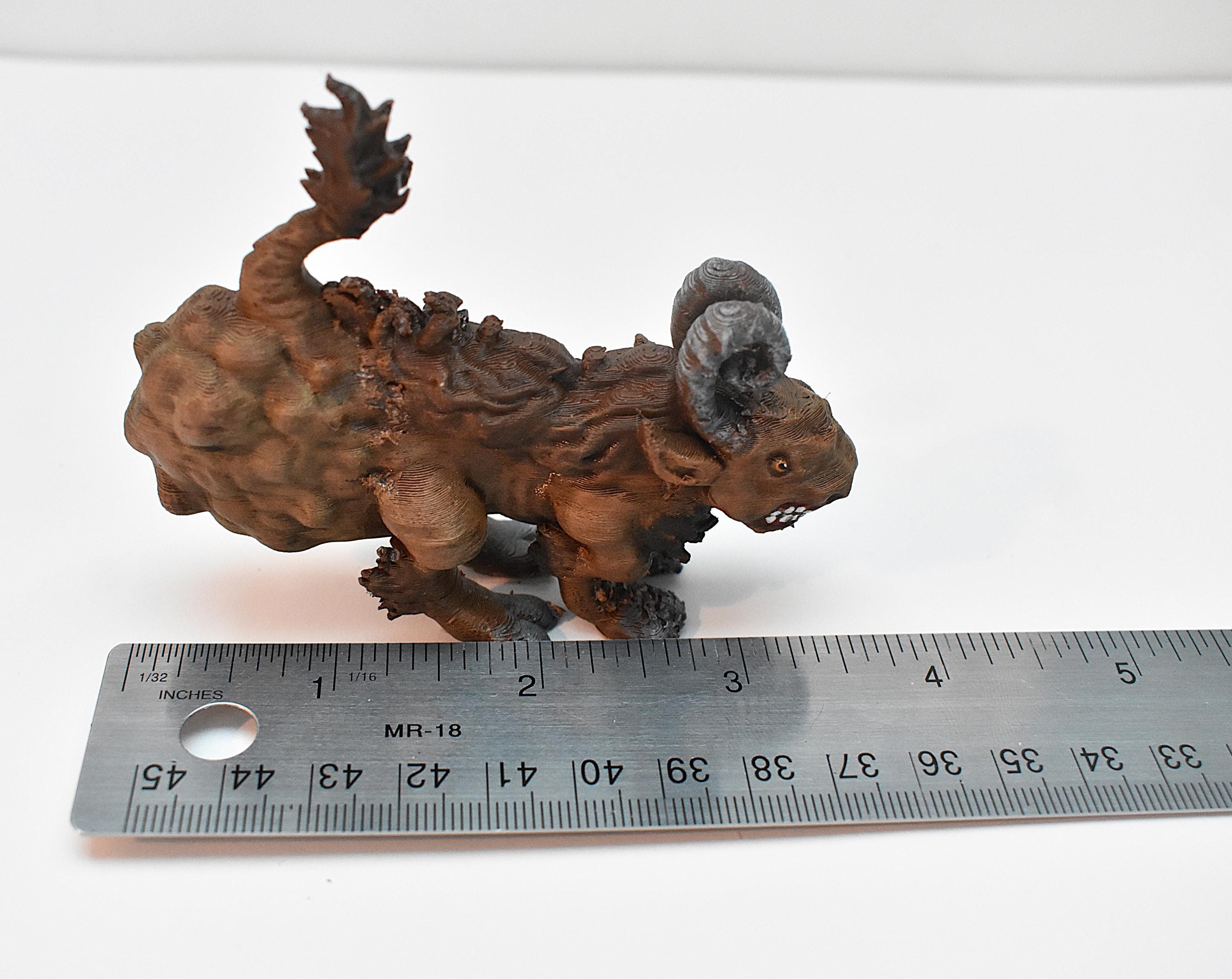 Bonnacon, Mini Medieval Monster Figurine, Hand-painted 3d-printed ...