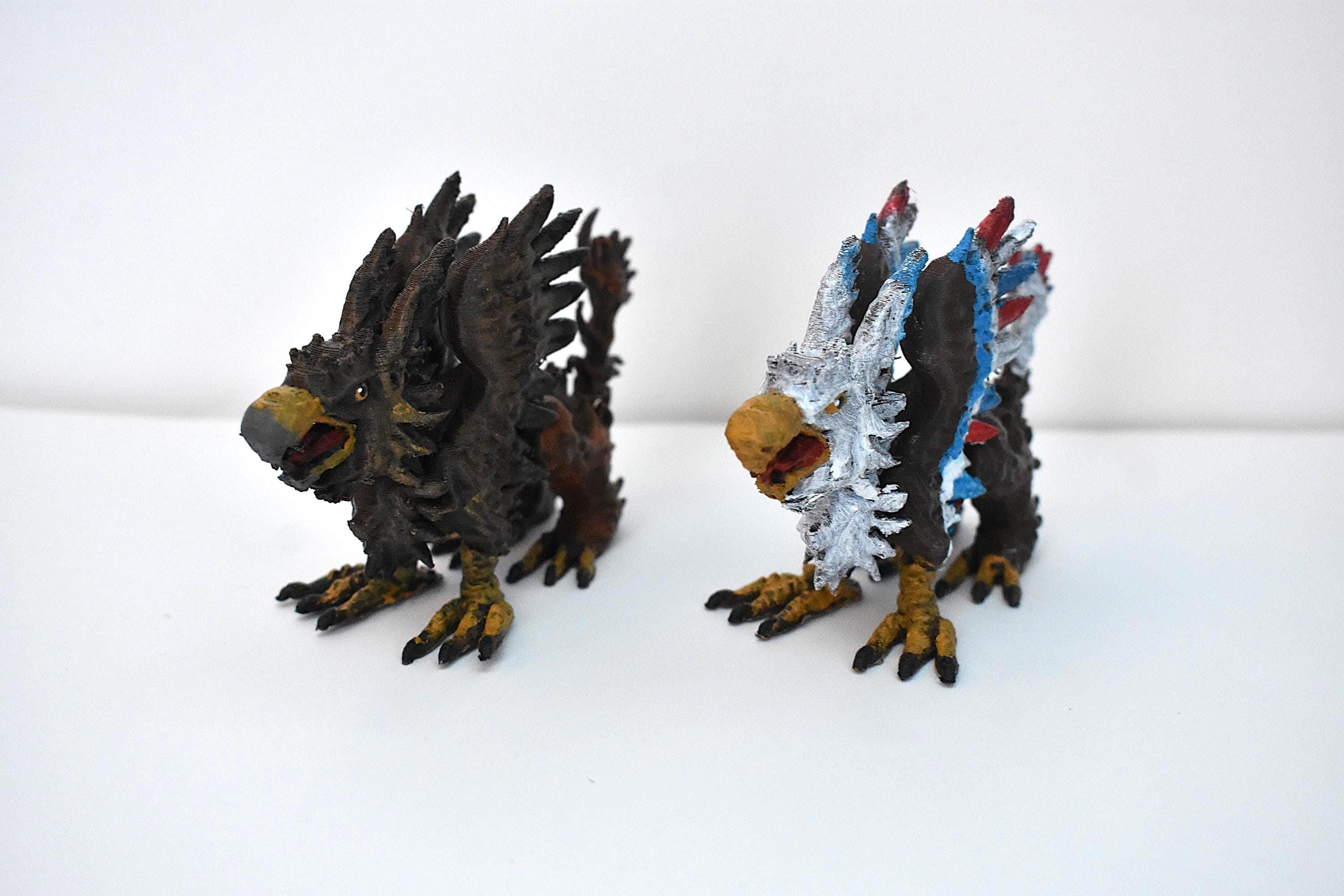 Gryphons, Mini Medieval Monster Figurines, Hand-painted 3d-printed ...