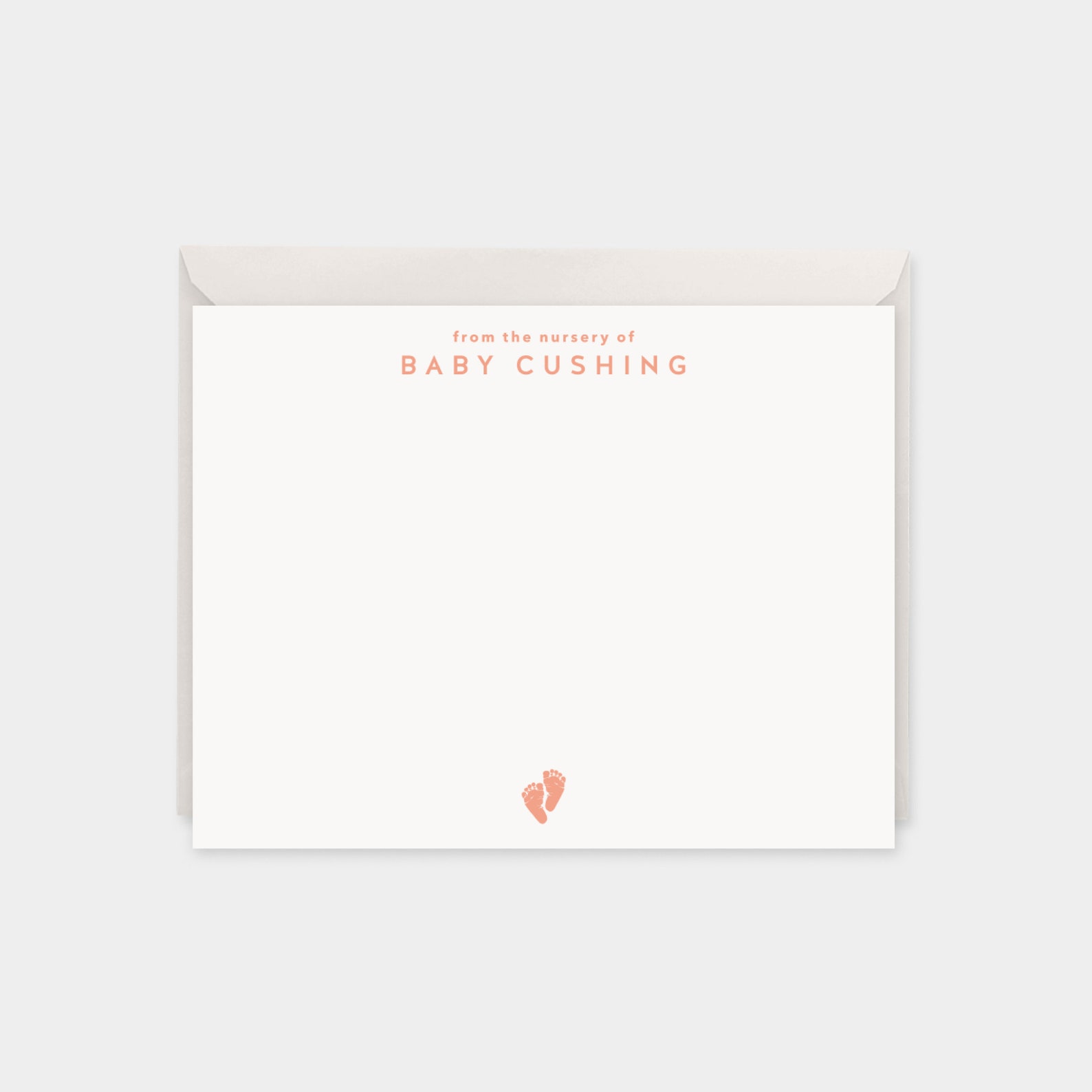 Baby Announcement, Baby Feet, Personalized Note Cards, New Baby ...