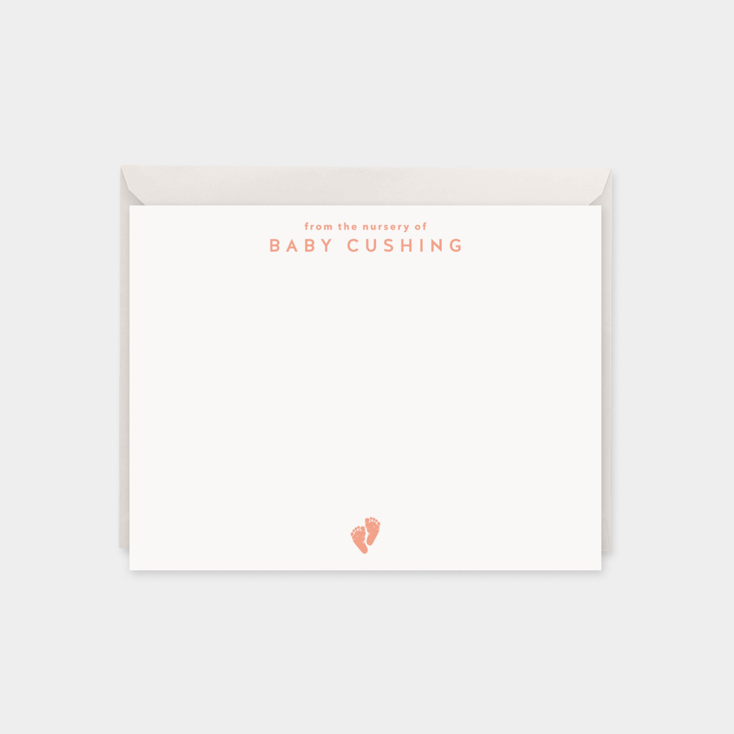 Baby Announcement, Baby Feet, Personalized Note Cards, New Baby ...