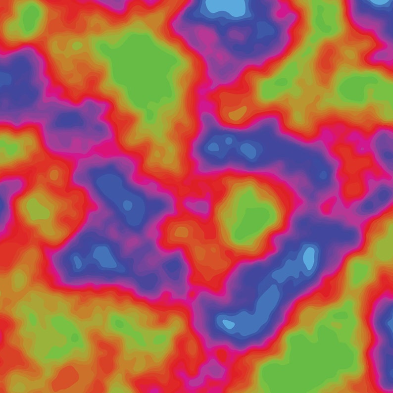 Heat Map Gift Wrap, Colorful Gift Wrap, Psychedelic Gift Wrap, Tie-dye ...