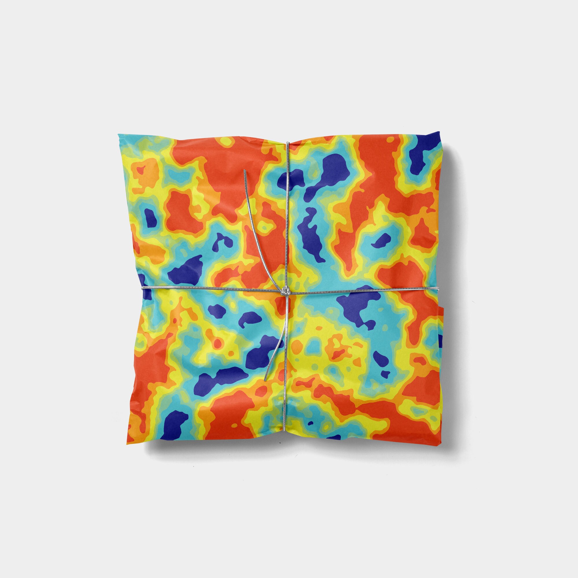 Heat Map Gift Wrap, Colorful Gift Wrap, Psychedelic Gift Wrap, Tie-dye ...