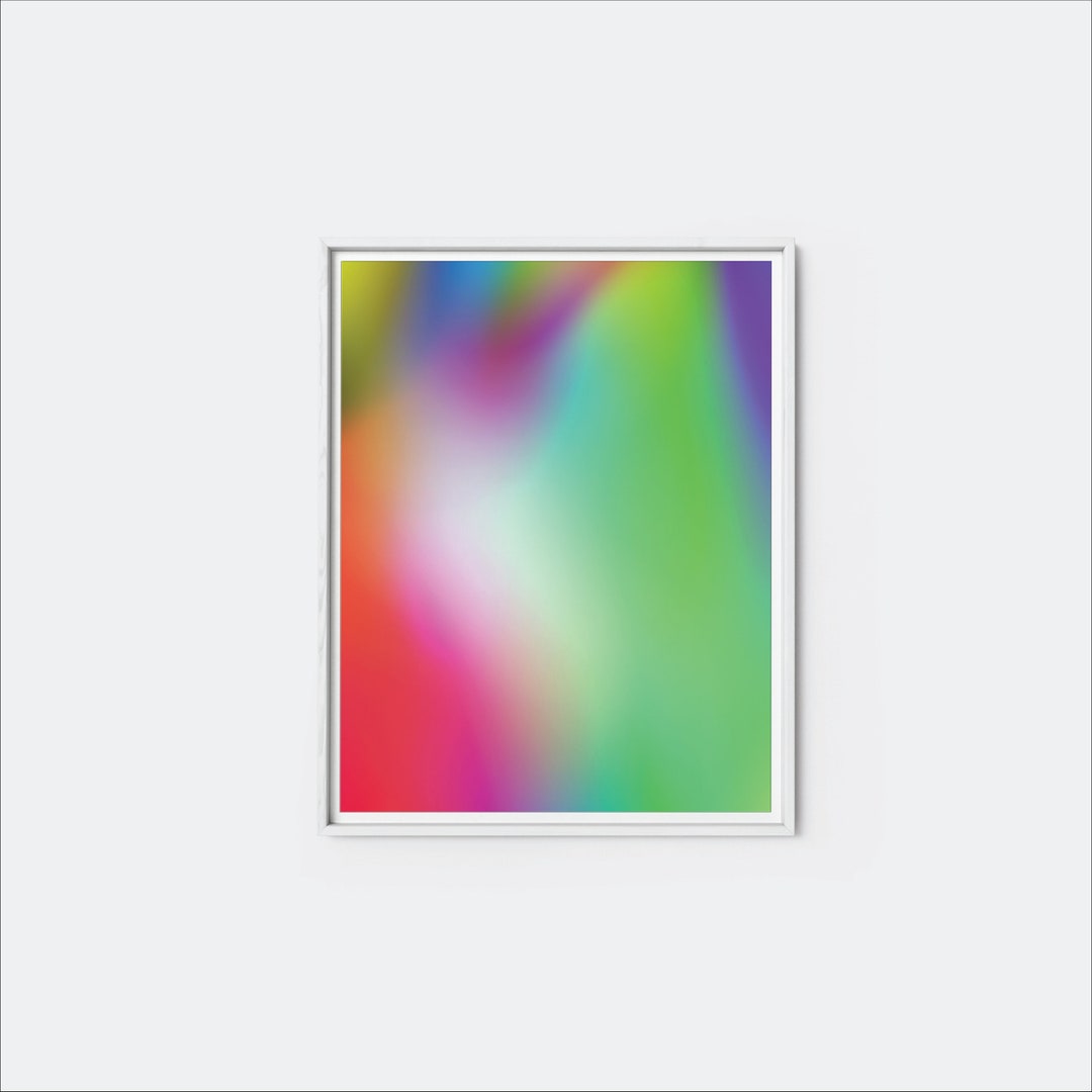 Color Fade Art Print Modern Art Prints Gradient Art Rainbow - Etsy