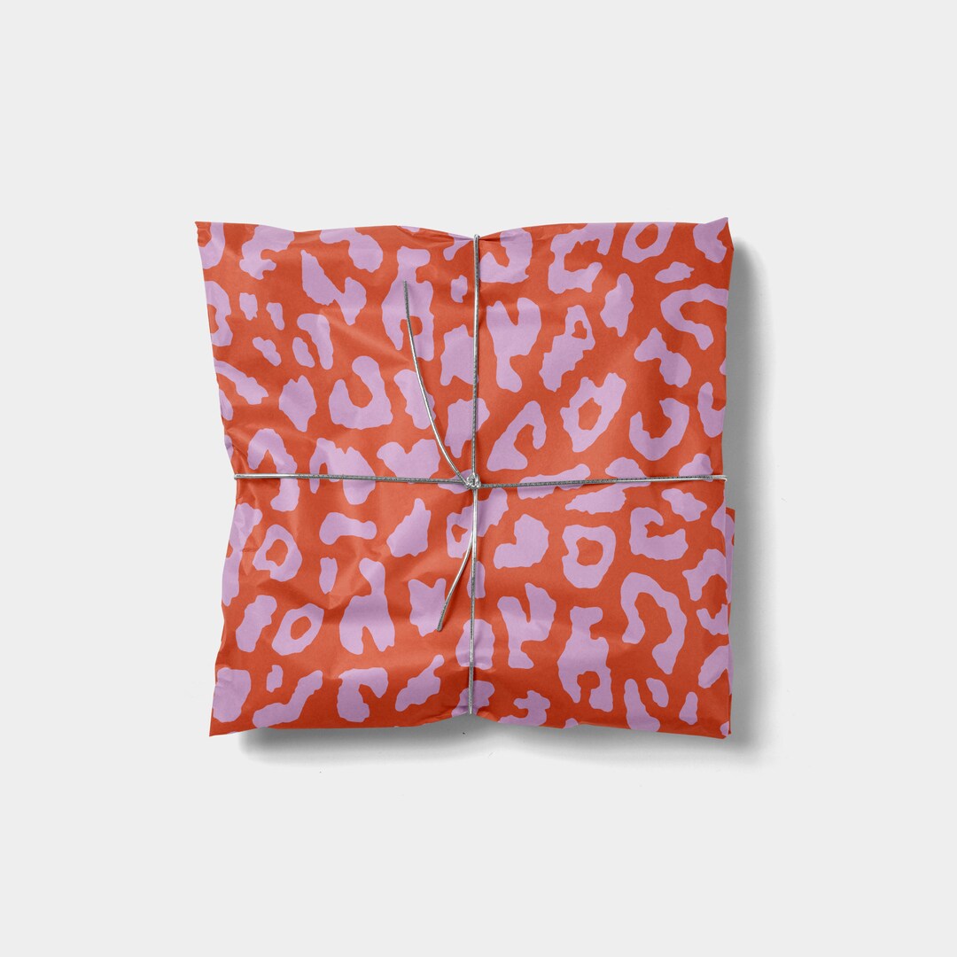 Leopard Gift Wrap Cool Gift Wrap Leopard Print Wrapping - Etsy