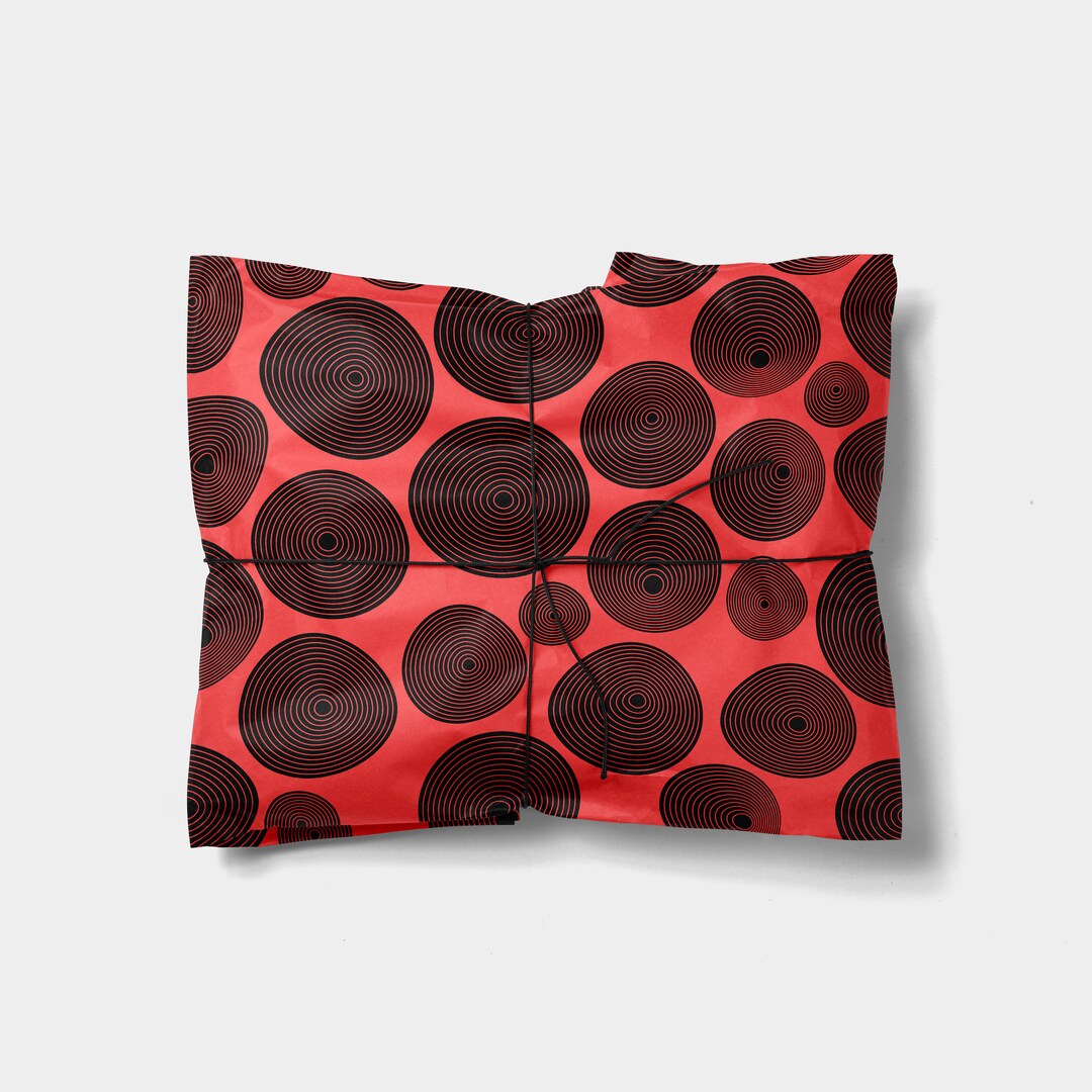 Fine Line Gift Wrap, Unique Gift Wrap, Line Art Wrapping Paper, Modern ...