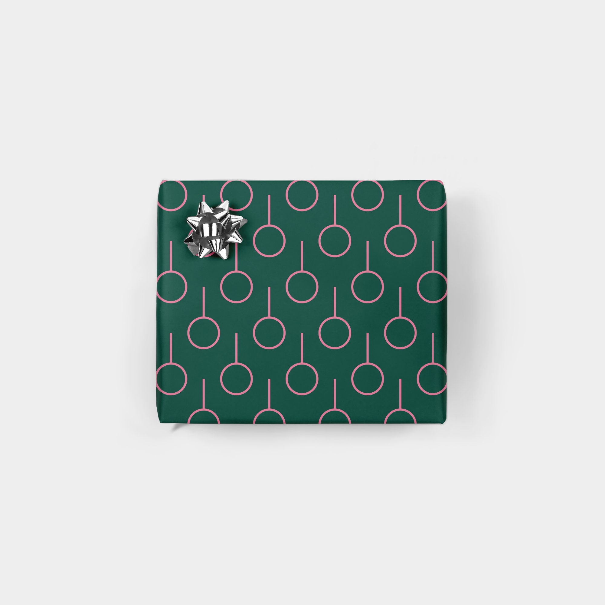 Minimal Holiday Gift Wrap, Set of 5,set of 3, 1 Sheet, Minimal Ornament ...