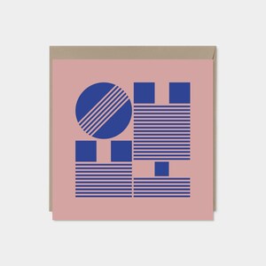 Oh Hi Modern Geo Typography Card Set Custom Type Cards Type - Etsy