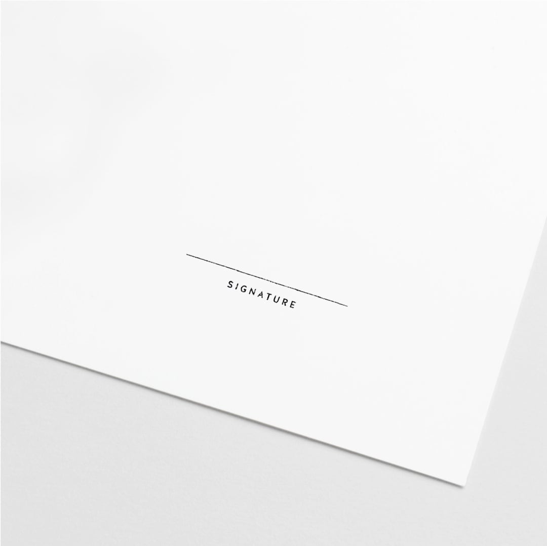 Blank Signature Stamp Artist Stamp Business Stamp - Etsy