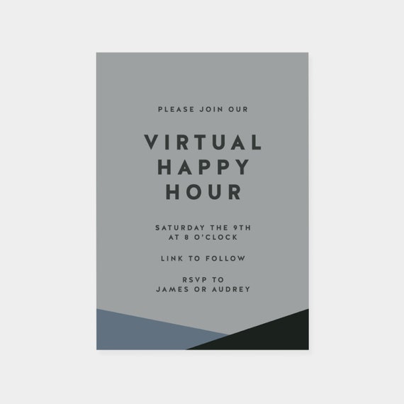 Digital Event Invitation Virtual Invitation Evite Custom - Etsy