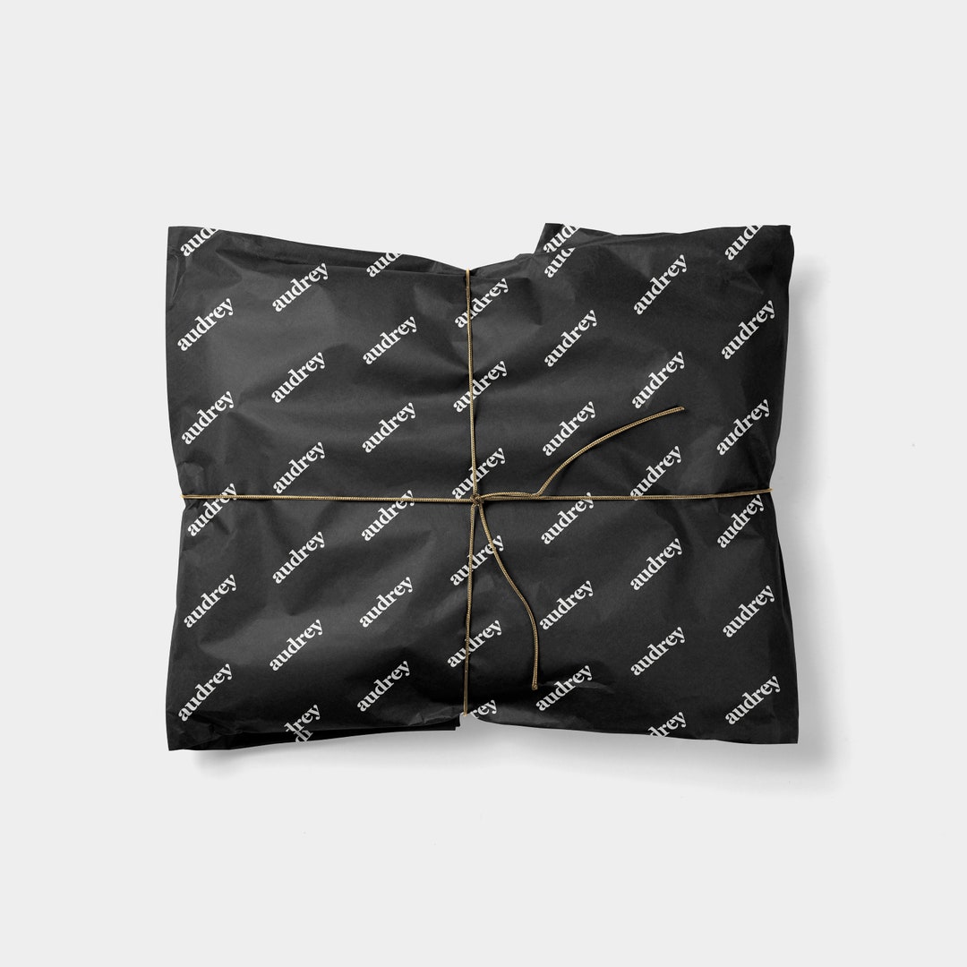 Custom Name Brand Stencil Typography Gift Wrap II - Etsy