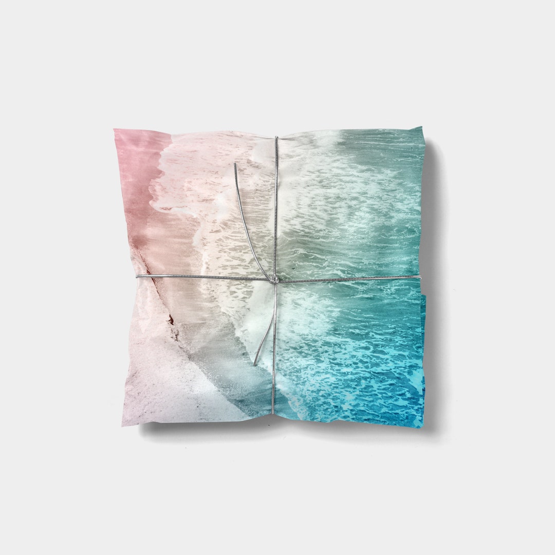 Beach Gift Wrap, Beach Wrapping Paper, Beach Vacation Gift Wrap ...